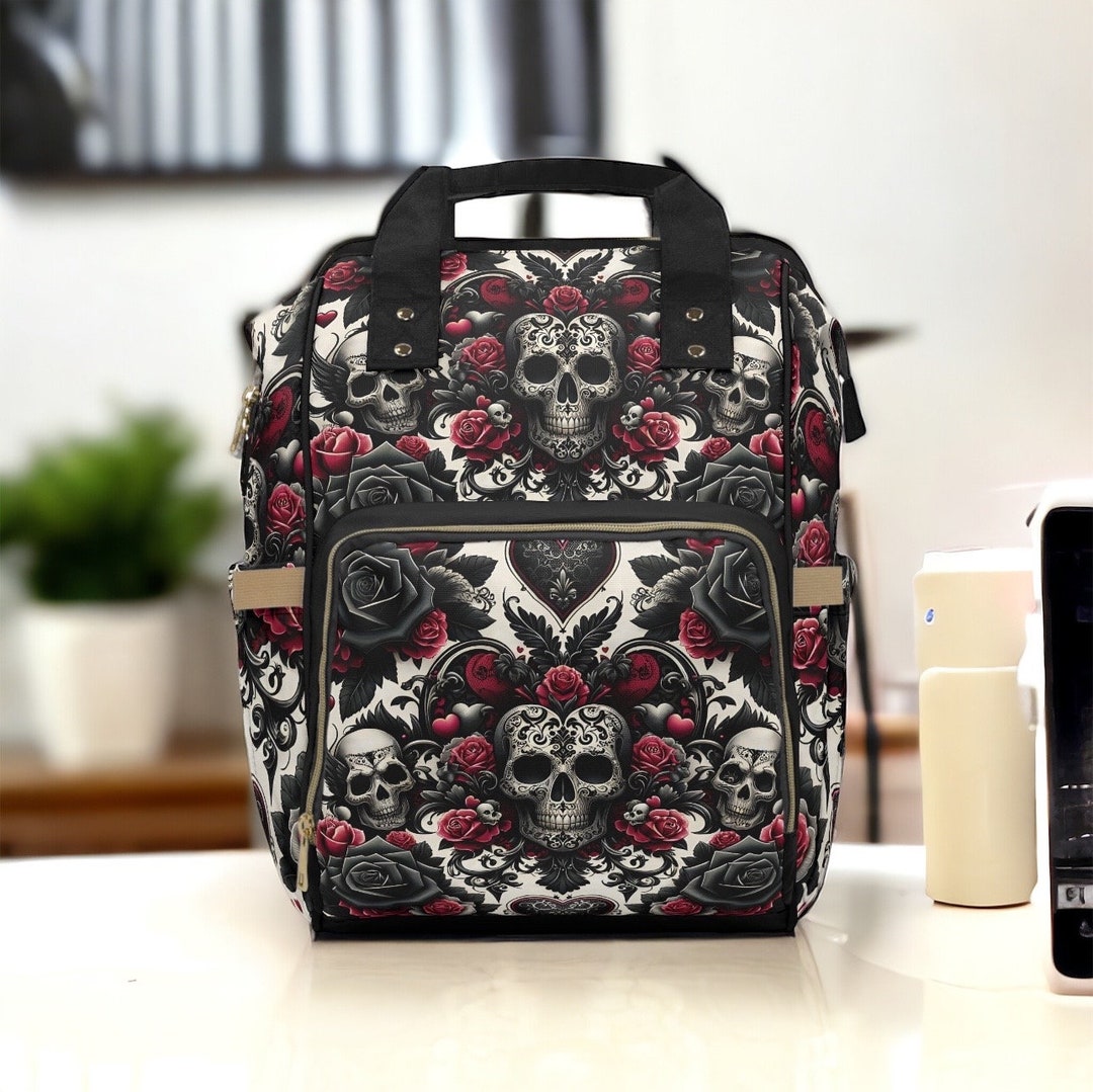 Goth Baby Diaper Bag Spooky Diaper Backpack Custom Goth Baby Gift ...