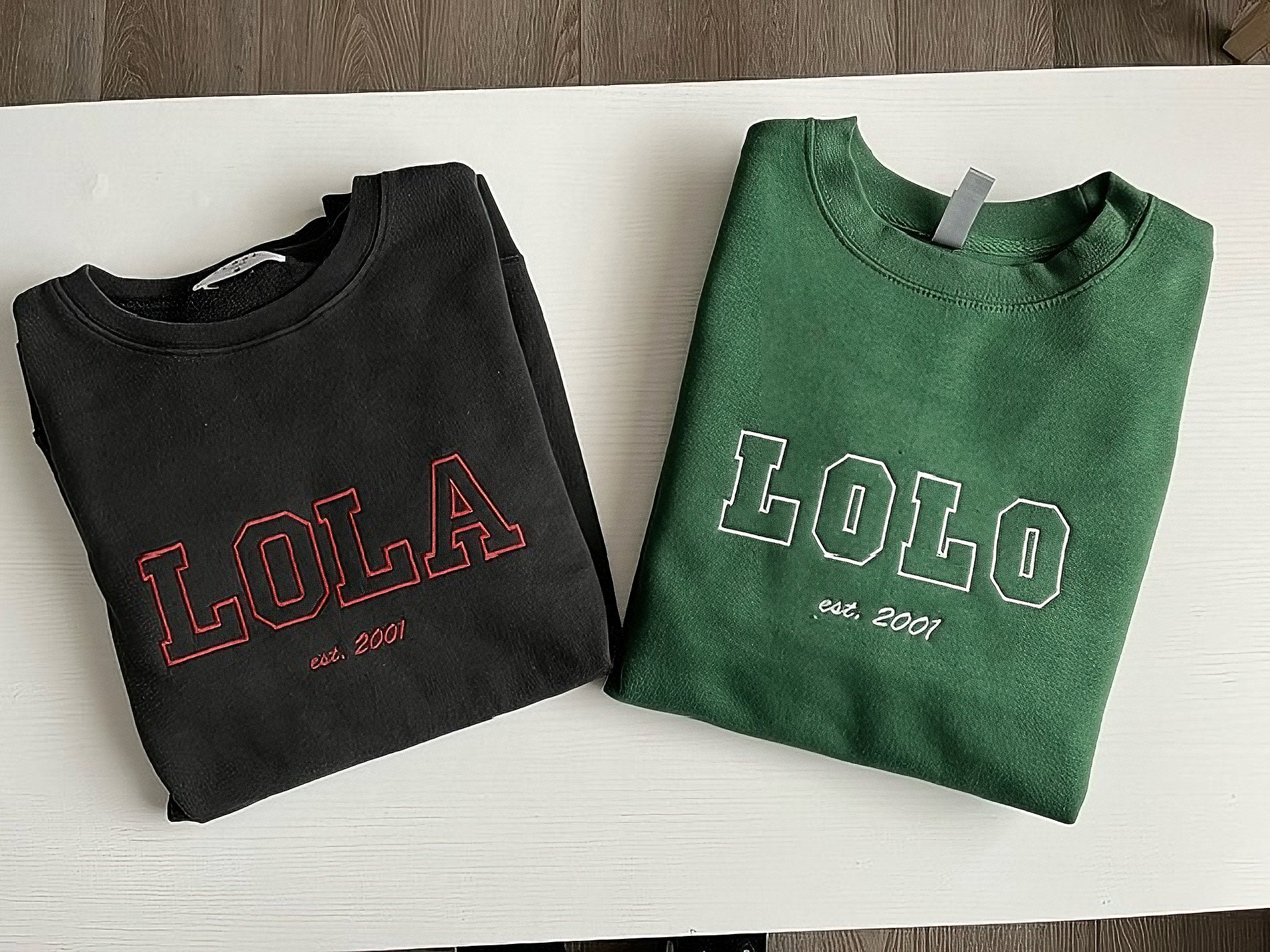 Filipino Lola Lolo Grandparents Custom Embroidered Sweatshirt Crewneck Pullover - Etsy