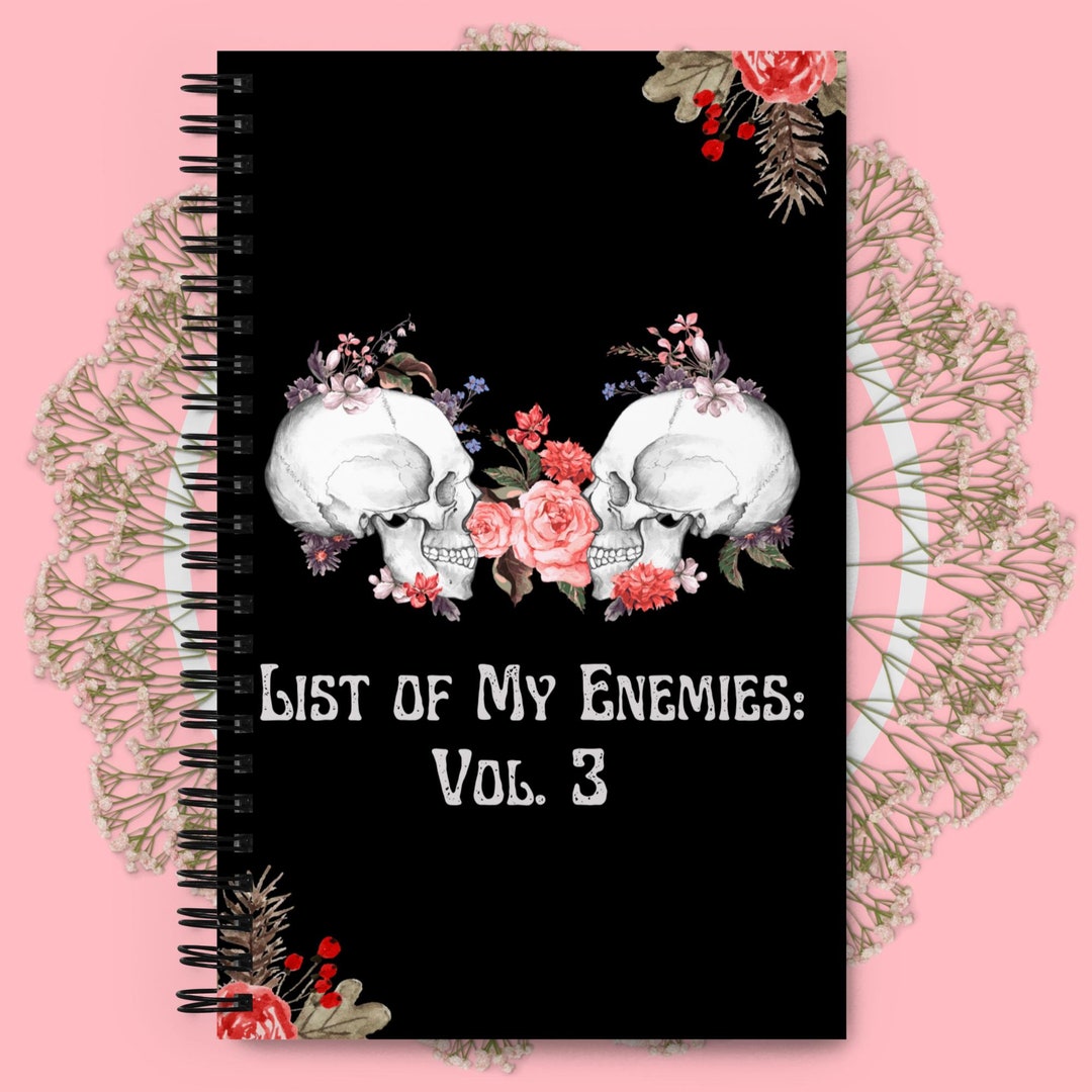 List of Enemies Notebook - Etsy