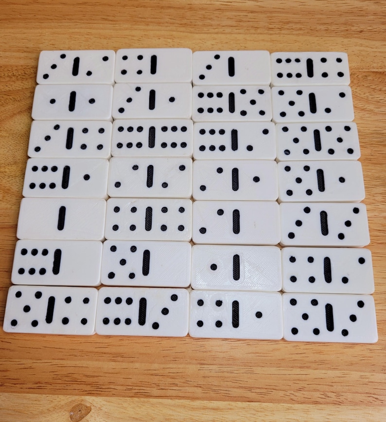 3d Printed Puerto Rico Inspired Set of 28 Double Six Dominoes - Etsy