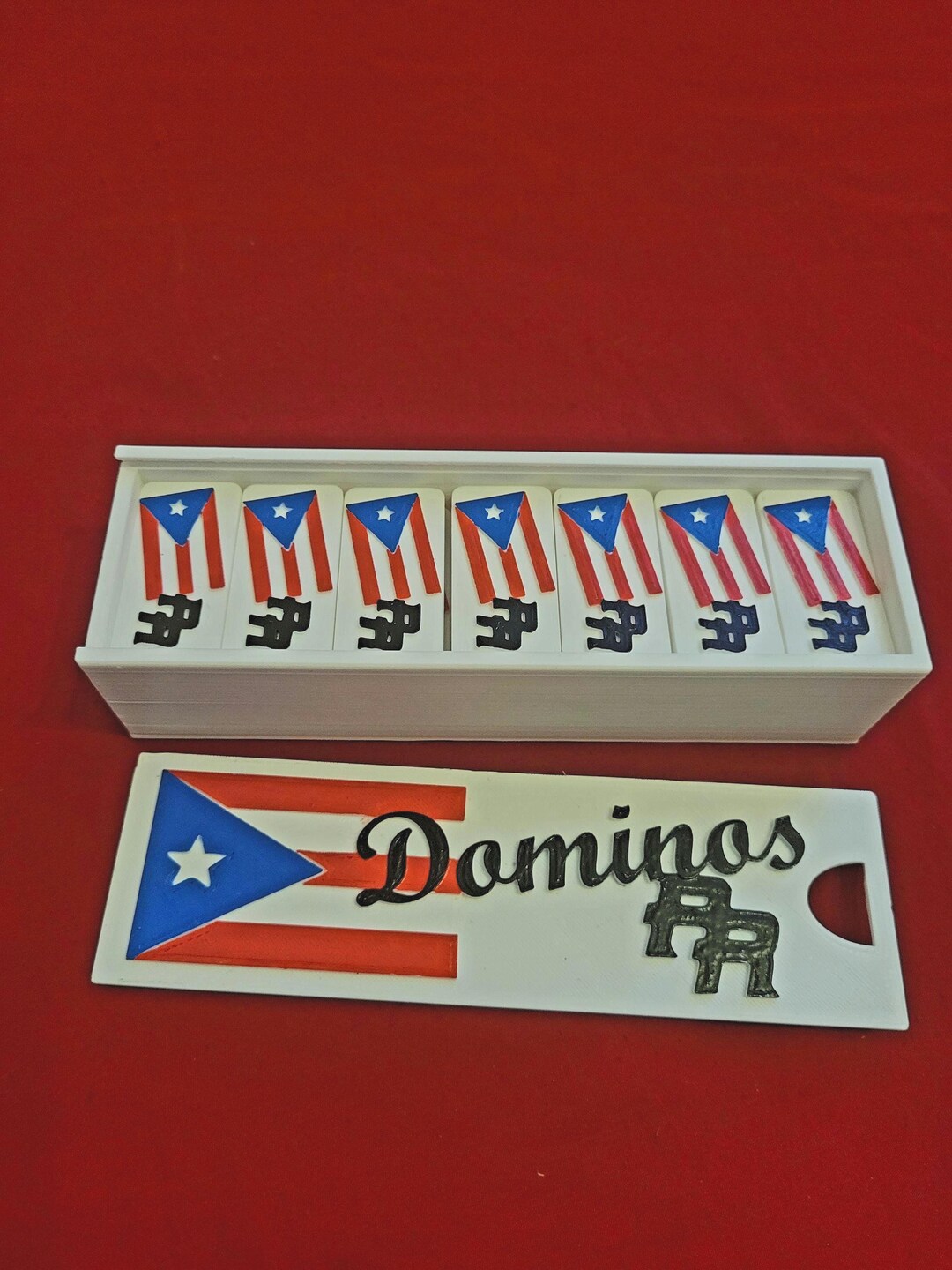 3d Printed Puerto Rico Inspired Set of 28 Double Six Dominoes - Etsy