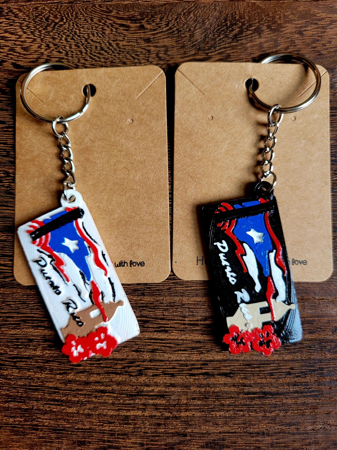 Puerto Rico Proud Keychain - Etsy