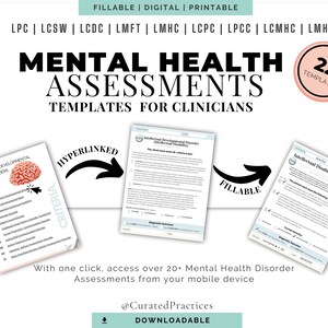 Neurodevelopmental Disorders Assessment PDF Templates | DSM 5 | DSM 5 ...