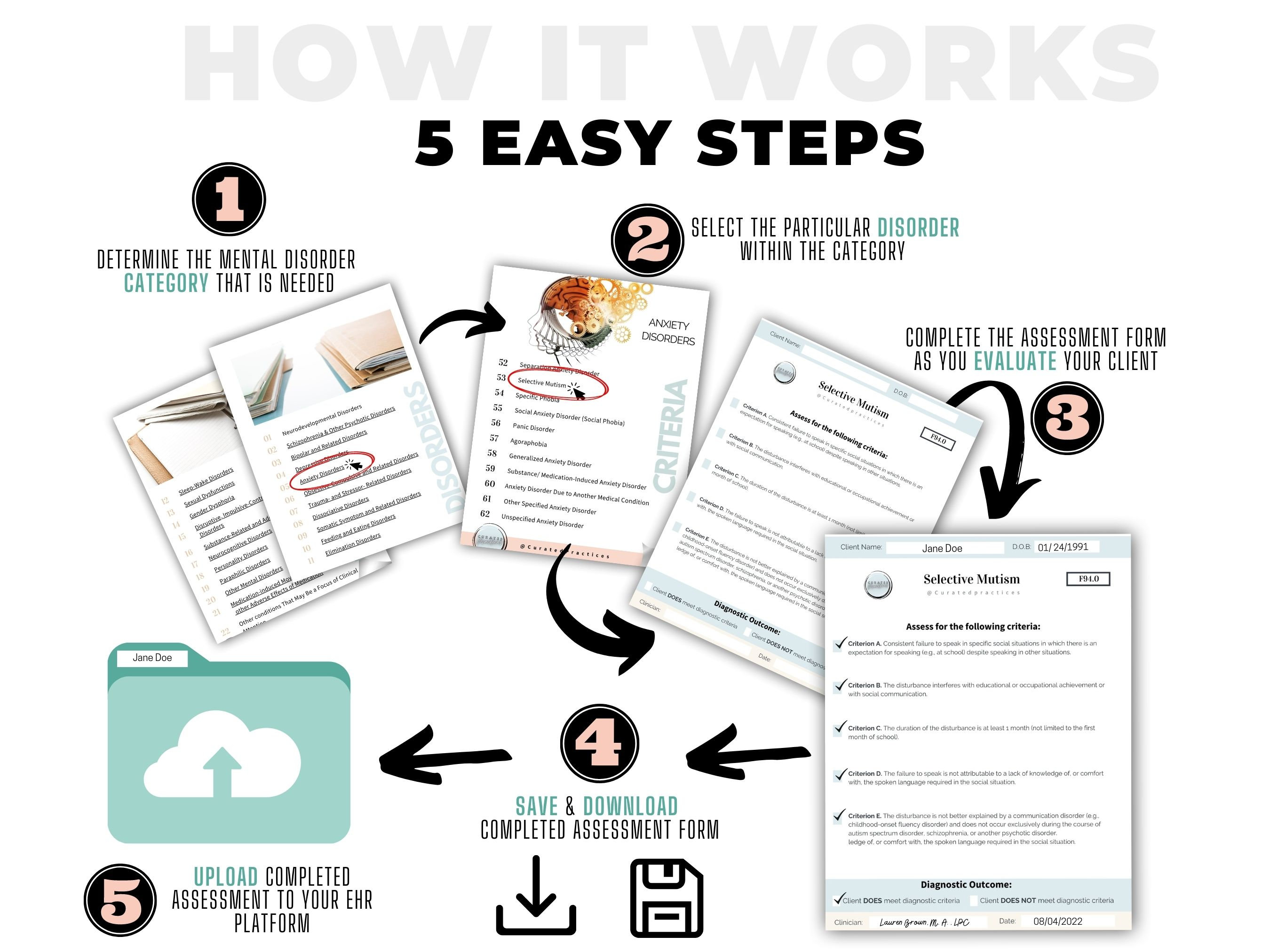 Sleep Wake Disorders Assessments Bundle DSM 5 Tr Dsm 5 Tr Pdf Fillable ...