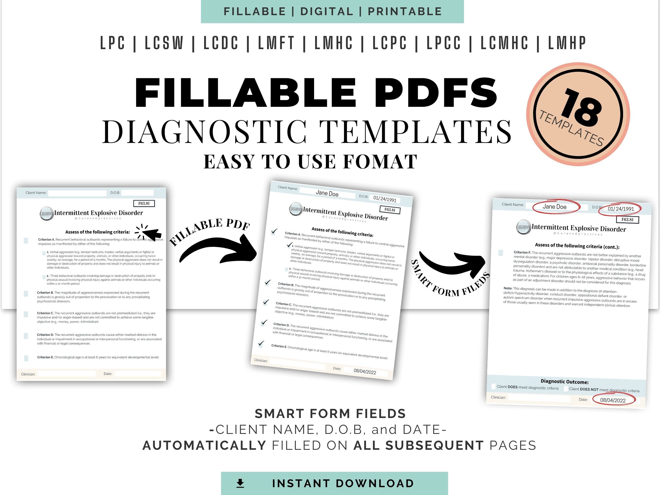 Sleep Wake Disorders Assessments Bundle DSM 5 Tr Dsm 5 Tr Pdf Fillable ...