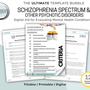 Schizophrenia Spectrum Disorders | Diagnostic Assessment Templates ...