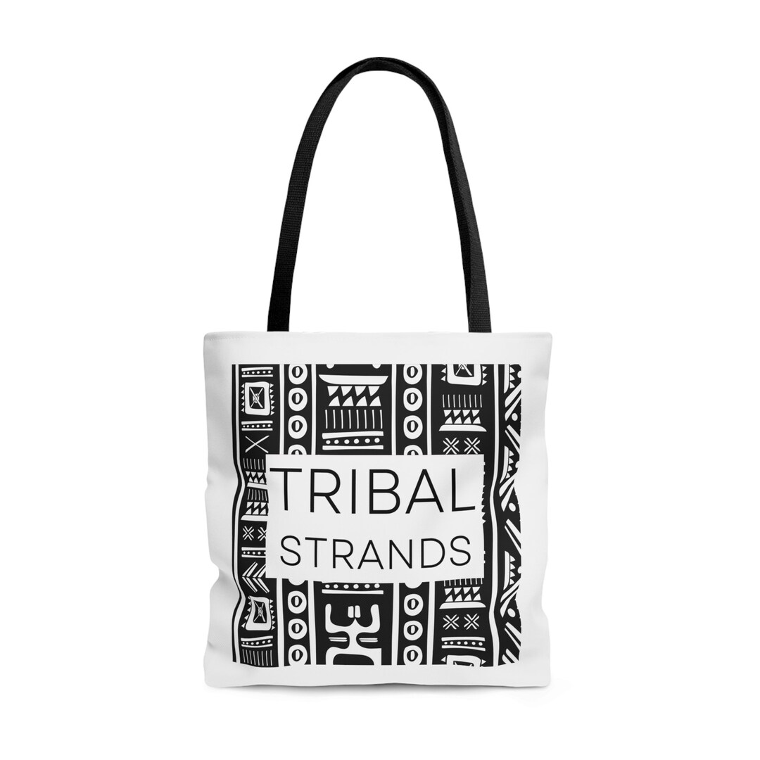 Black and White African Print Tribal Strands Tote Bag (AOP) - Etsy
