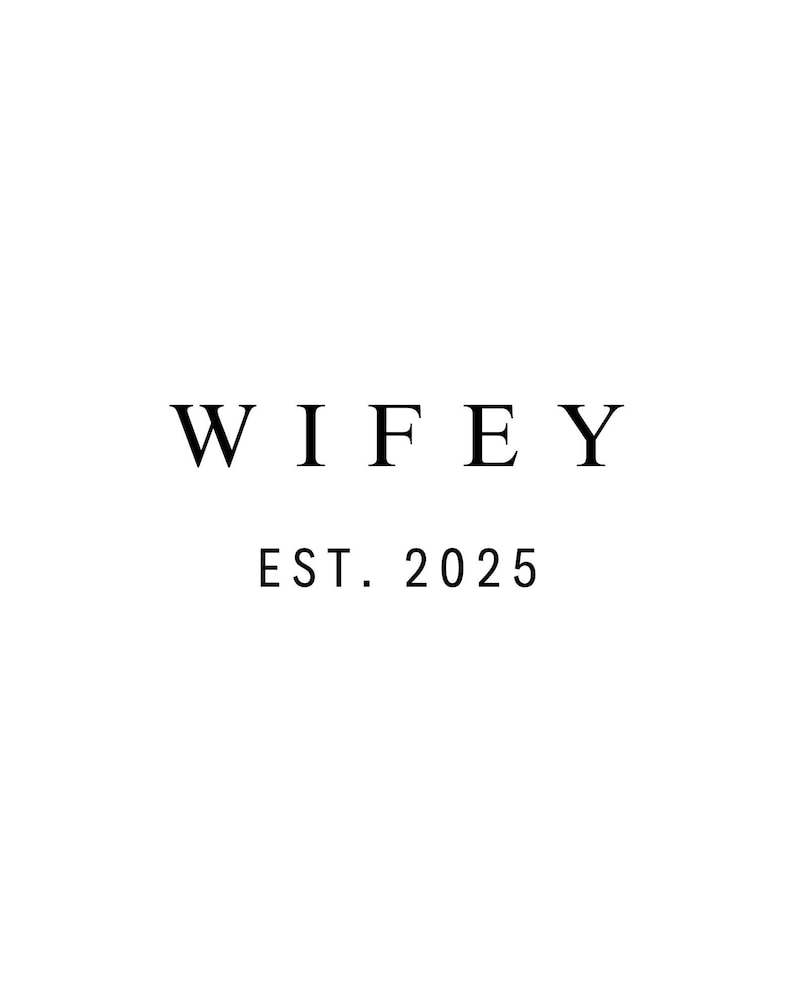 Wifey 2025 SVG & PNG Bundle - Perfect for Just Married and Honeymoon ...