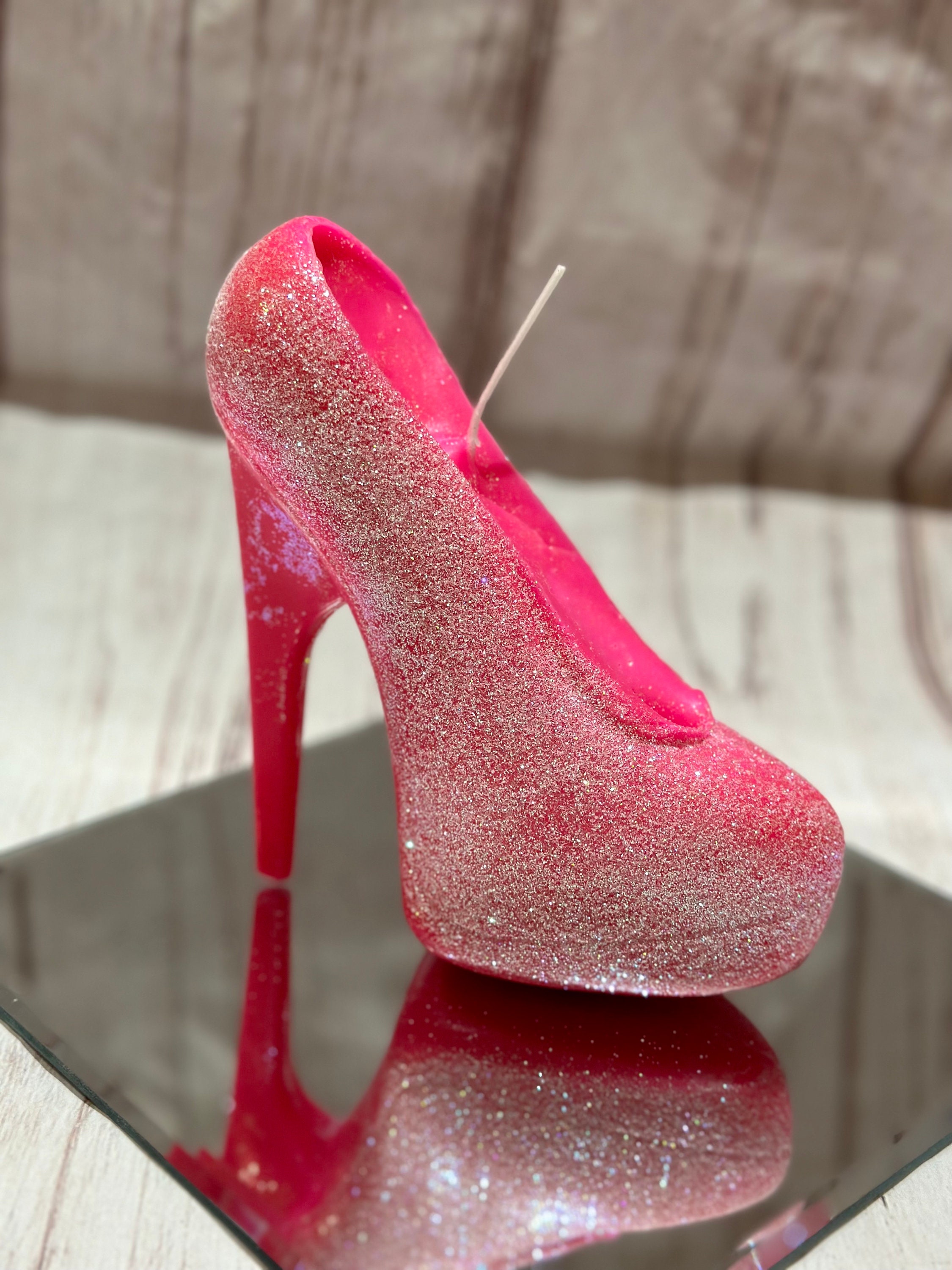 Sparkly Pink High Heels