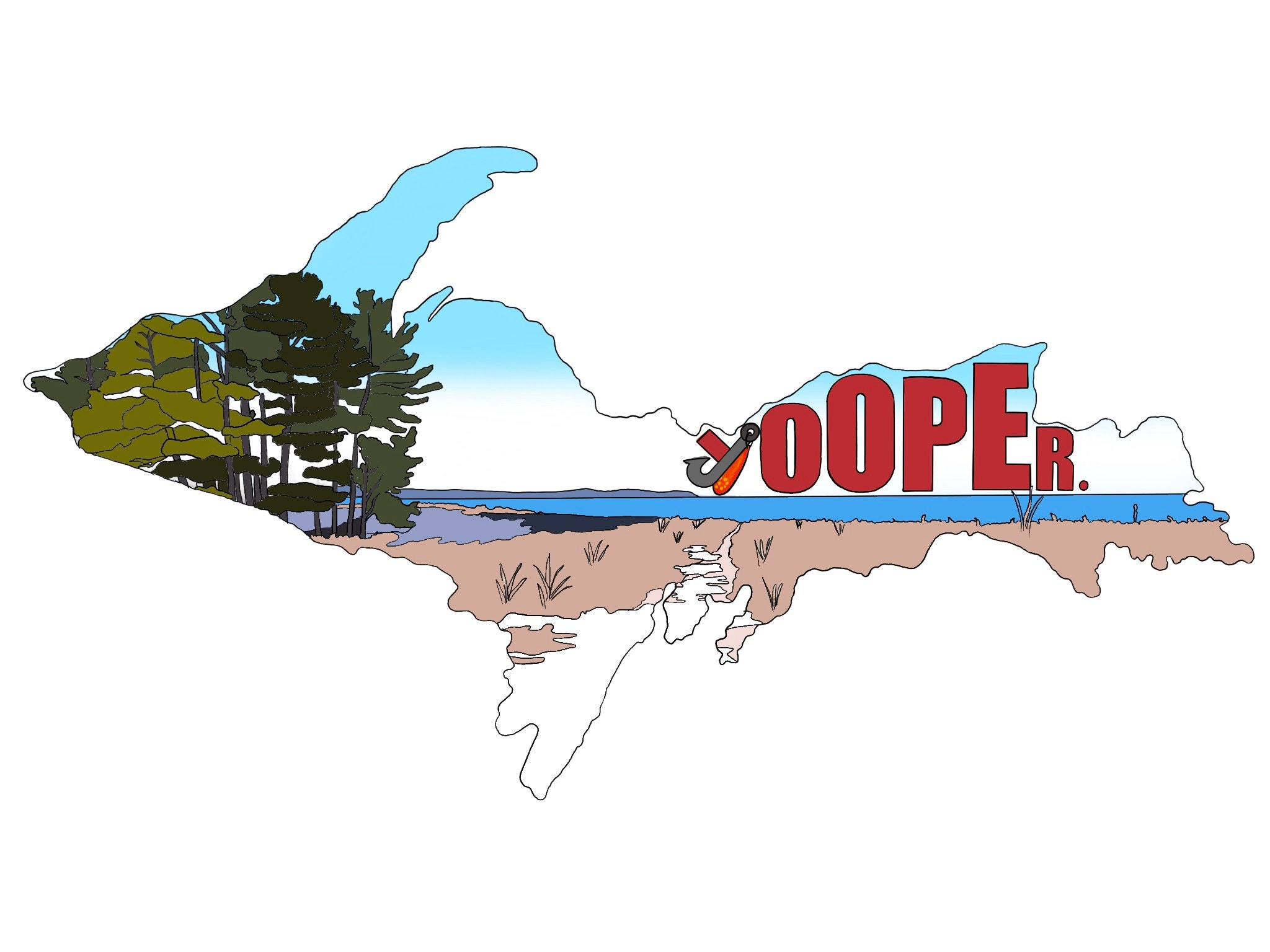 Yooper. Sticker - Etsy
