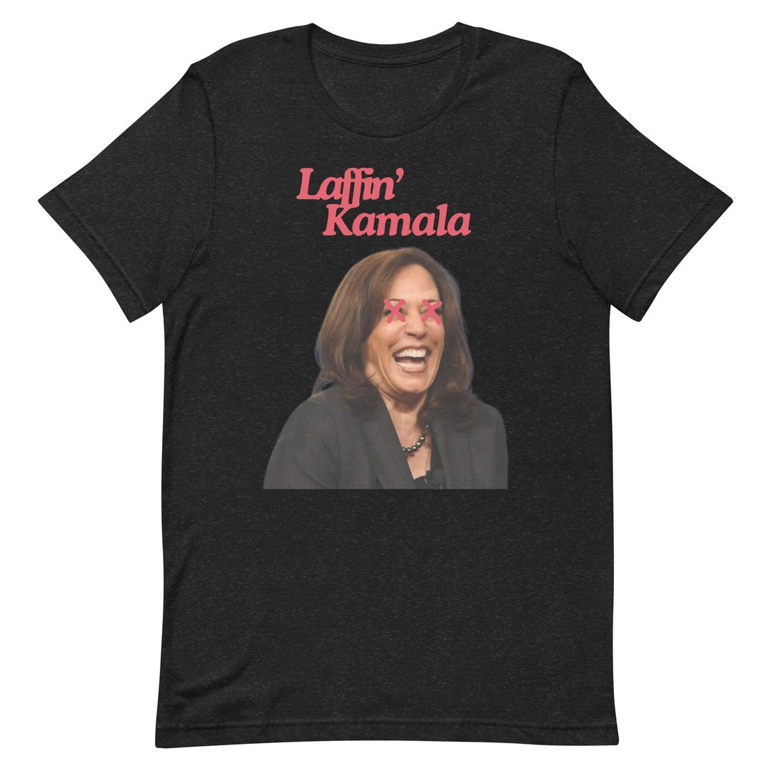 Evil Laffin' Kamala Harris 2024 T-shirt Funny Political Parody Tee ...