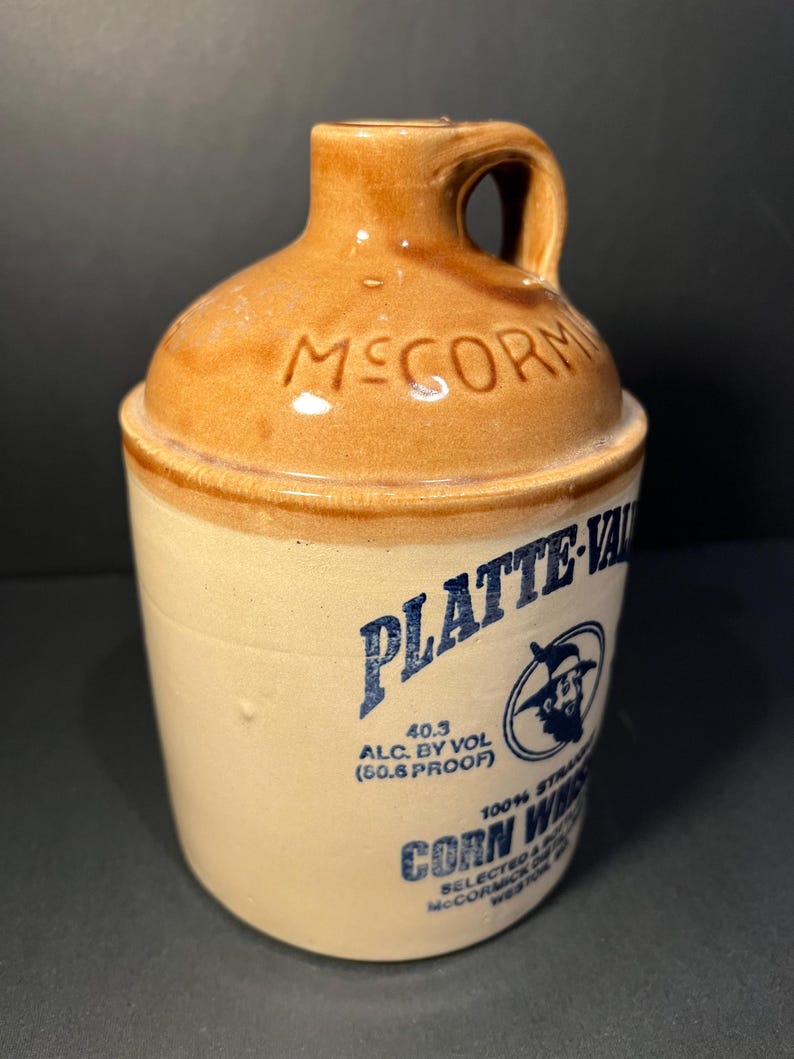 Mccormick Platte Valley 100% Straight Corn Whiskey Stoneware Jug ...