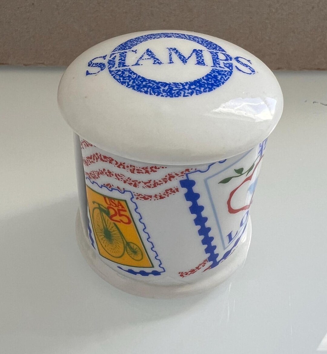 Vintage Collectible Ceramic Postage Stamp Coil Dispenser/holder - Etsy