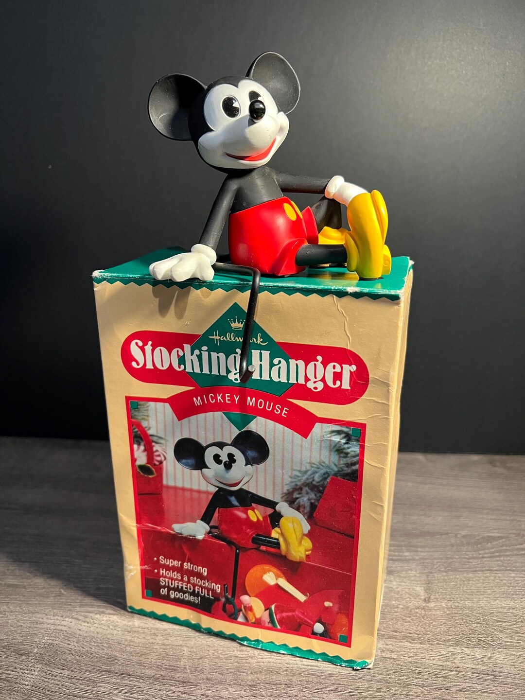 Vintage Hallmark Mickey Mouse Stocking Hanger - 1980s - With Box - Walt ...