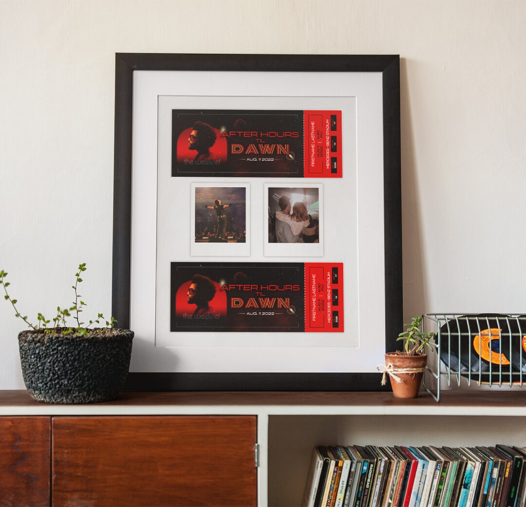 Custom Concert / Music Artist Tickets | Souvenirs | Wall Art - Etsy
