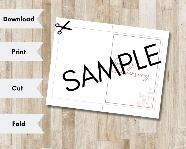 Printable Anniversary Card Printable Card Instant Download - Etsy