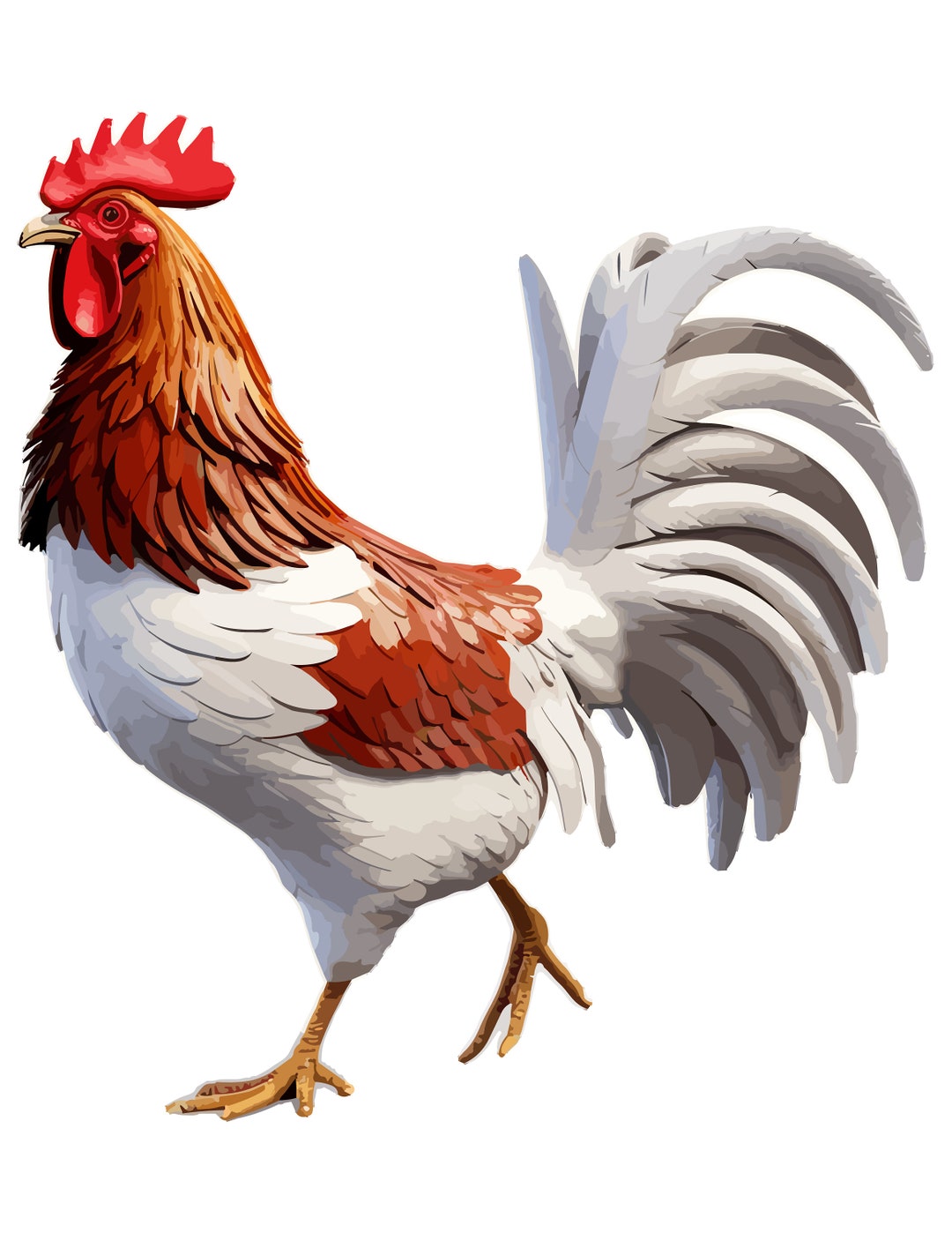 3D Rooster Tumbler Wrap .svg Sublimation File - Etsy