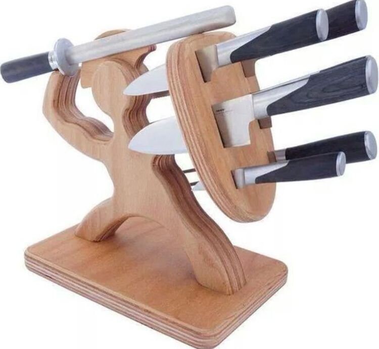 Knife Holder Project Cnc/laser Cut .dxf File - Etsy