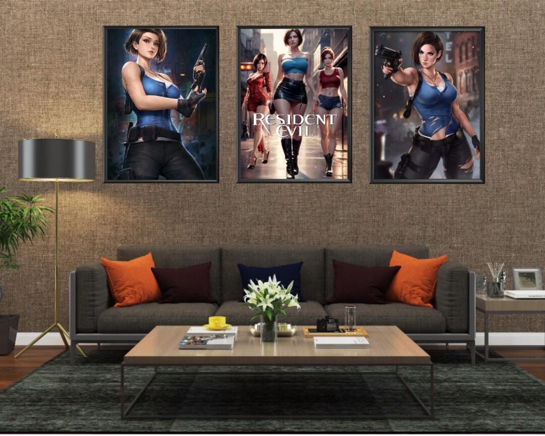 Set of 3 Resident Evil Posters Prints Wall Decor Unframed - Etsy