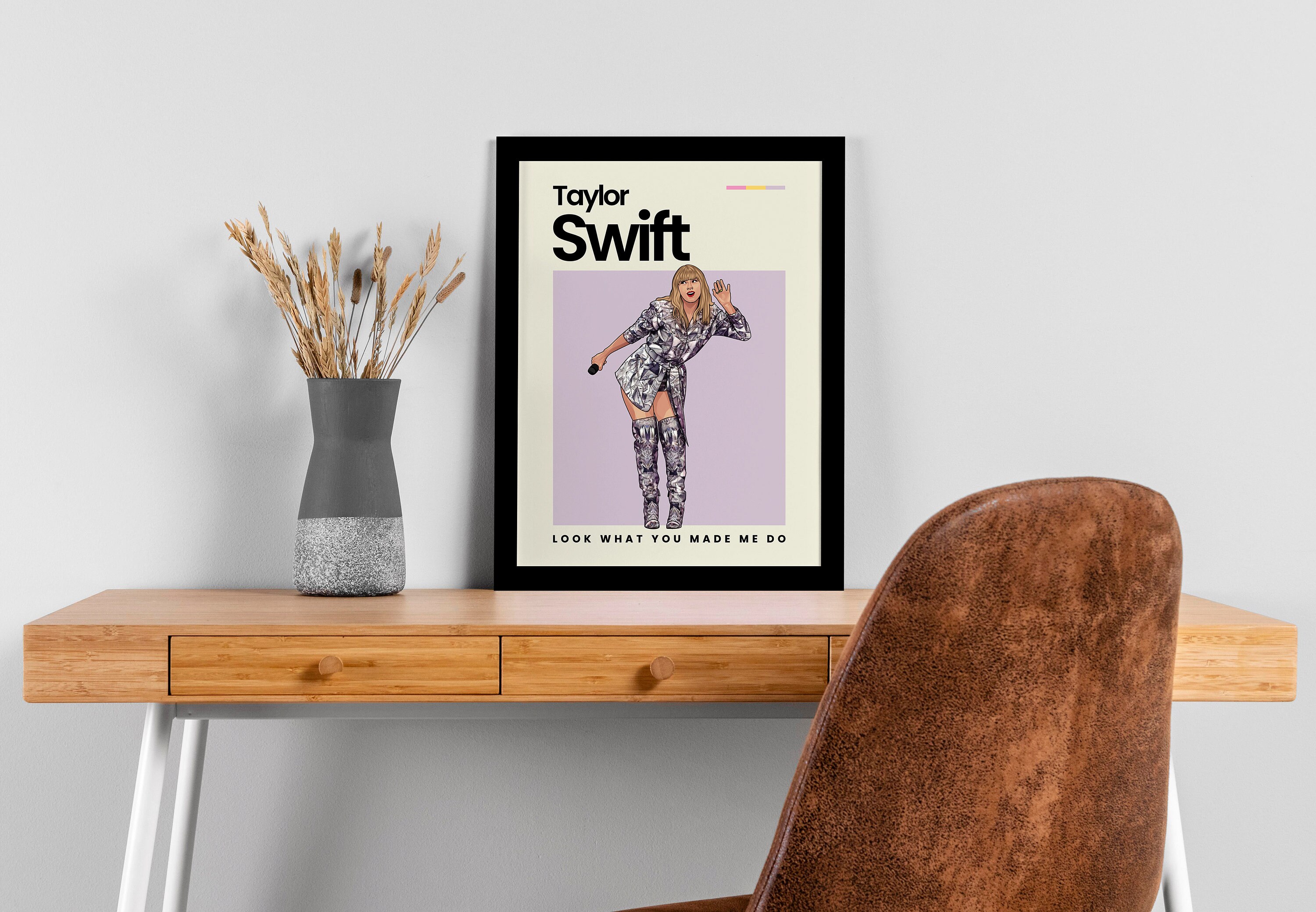 Framed Taylor Swift Minimalist Poster, Pop Poster, Office Wall Art ...