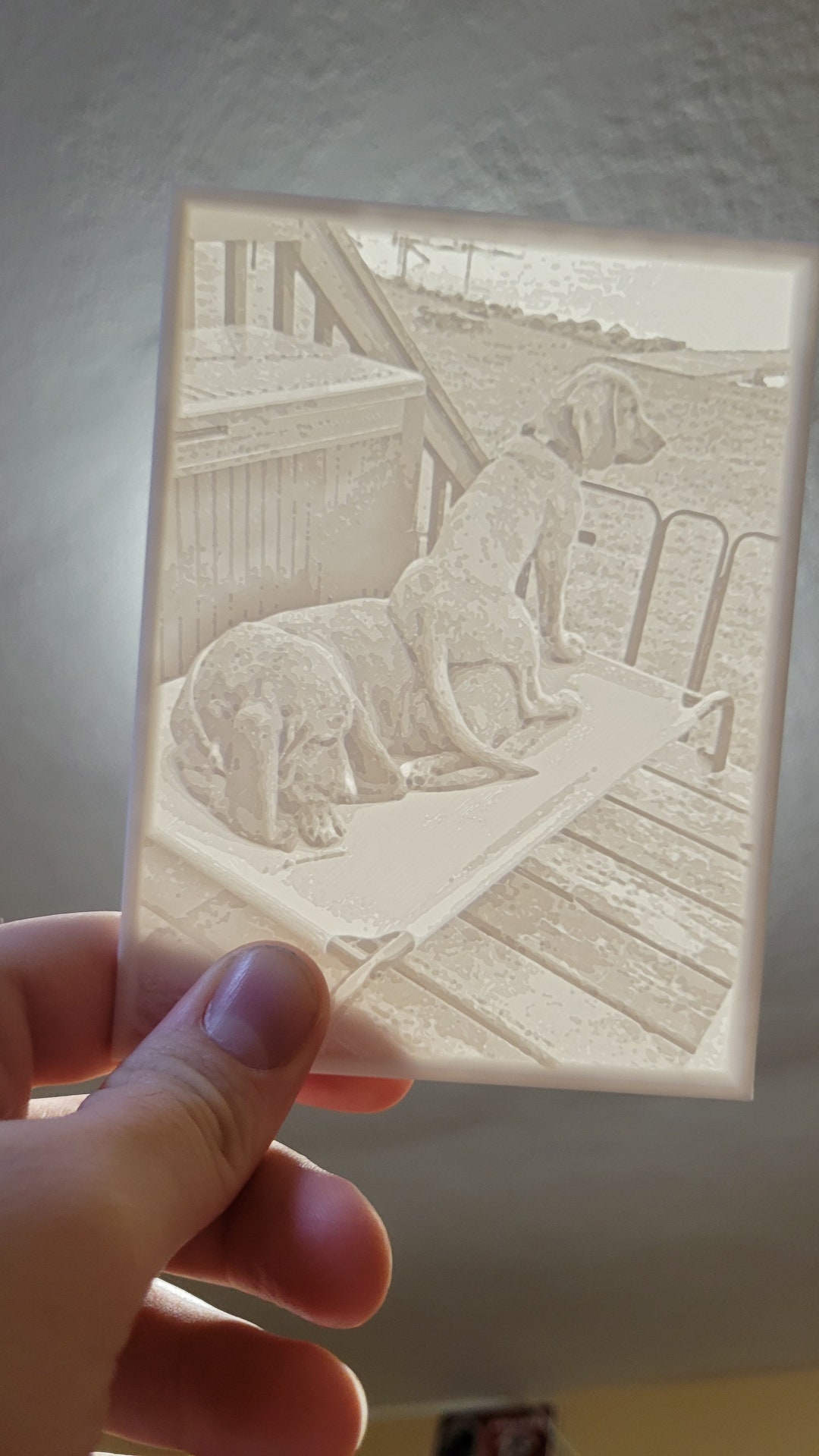 Customizable 3D Printed Lithophane small Format - Etsy