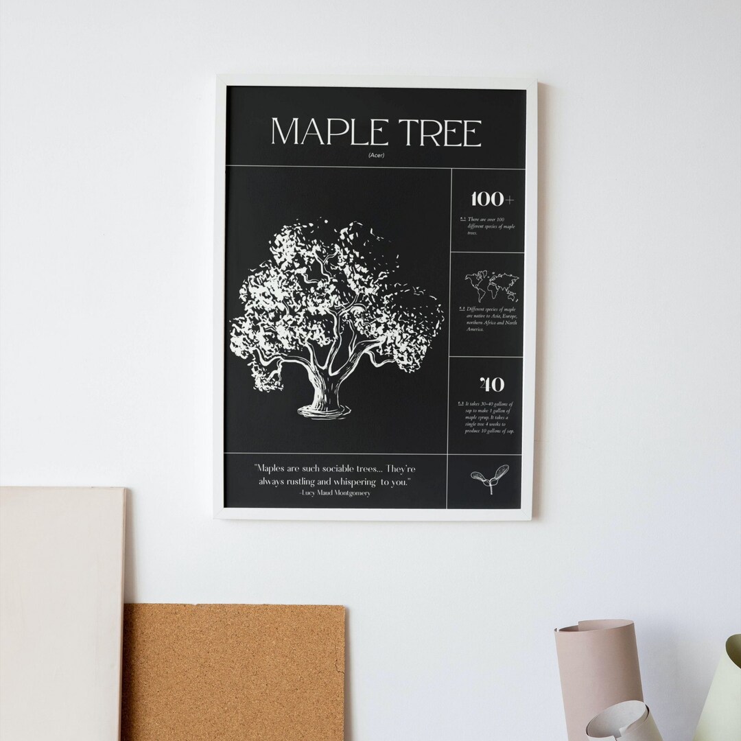 Maple Tree Poster Digital Download - Etsy