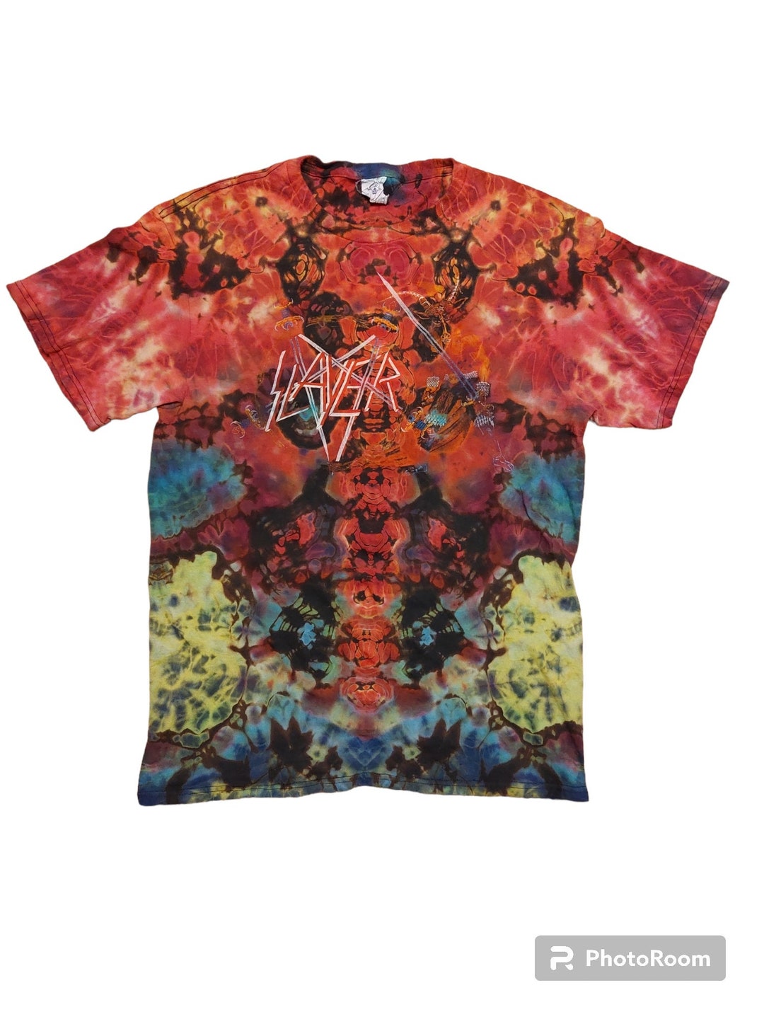 MEDIUM Slayer Show No Mercy Reverse Tie Dye - Etsy