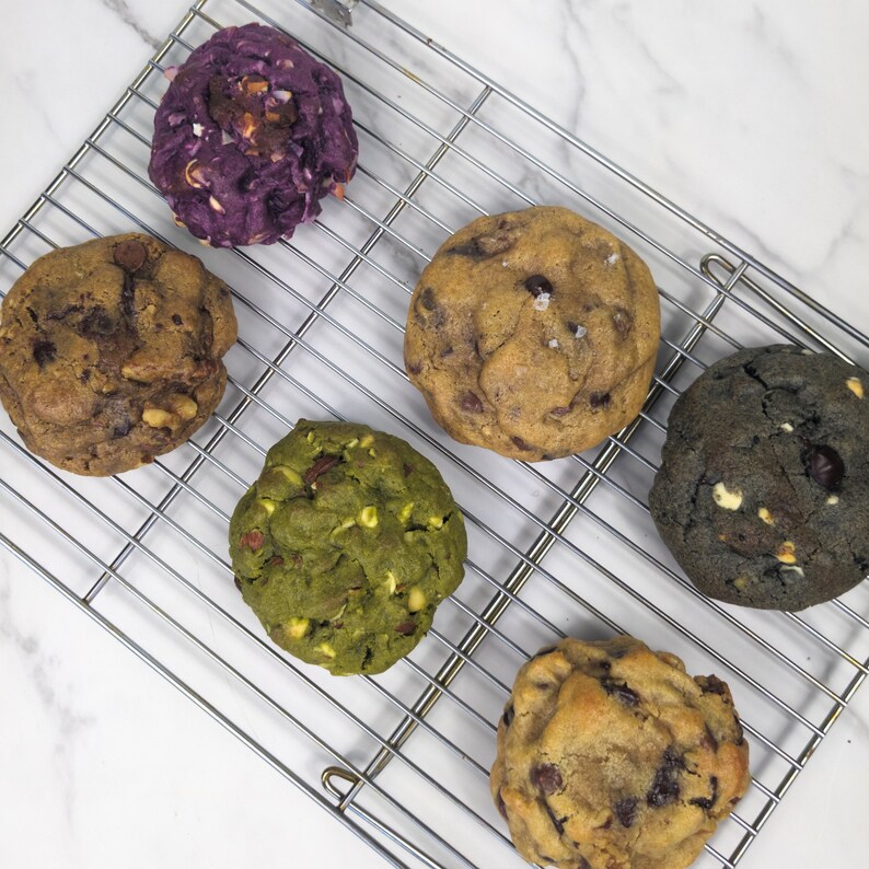 Medley Box of 6 Assorted Cookies, Sea Salt Chocolate Chips, Matcha ...