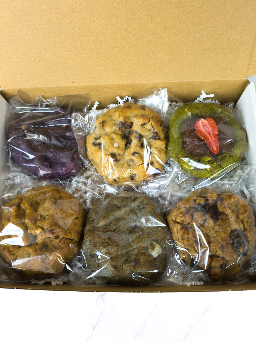 Medley Box of 6 Assorted Cookies, Sea Salt Chocolate Chips, Matcha ...