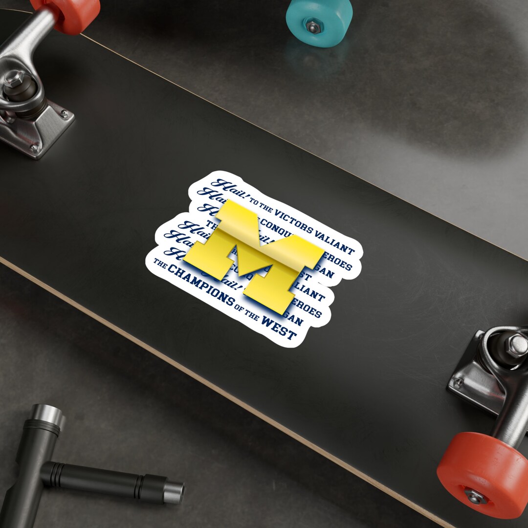 Michigan University Logo Vinyl Decal Perfect for Wolverines Fans - Etsy