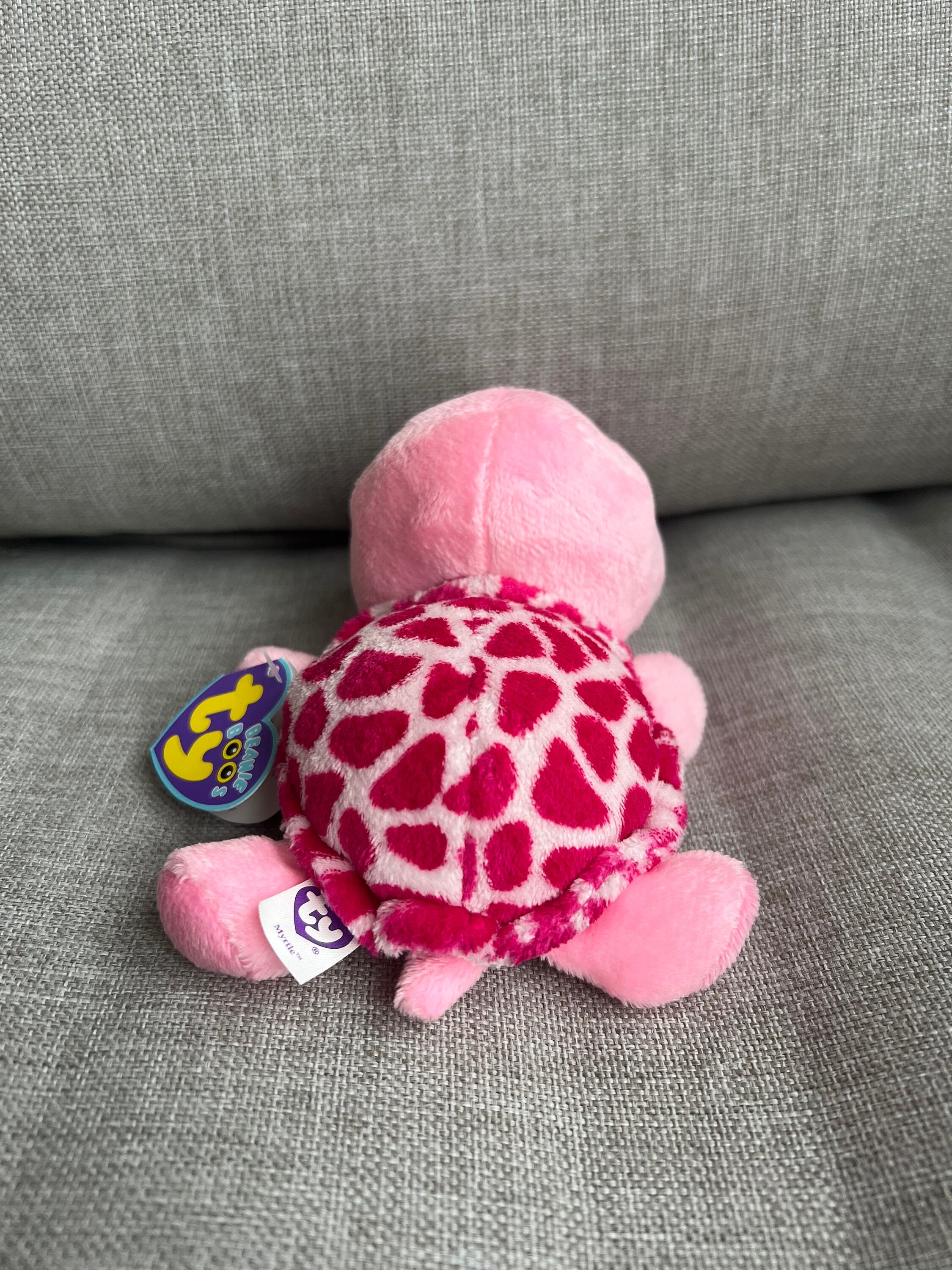 Ty Beanie Boo- Myrtle the 6” Turtle- Glitter Eyes- Rare and Retired ...