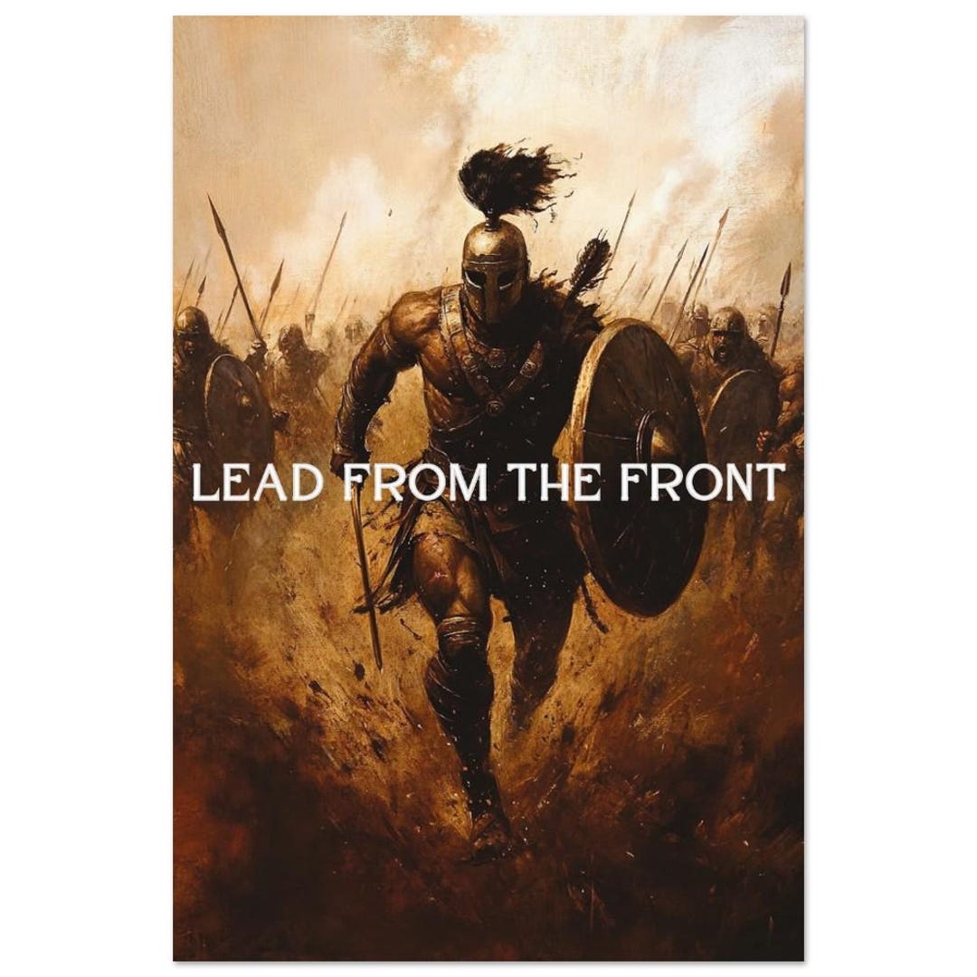 Lead From the Front Bold Aluminum Art Print Military Gift, Military ...