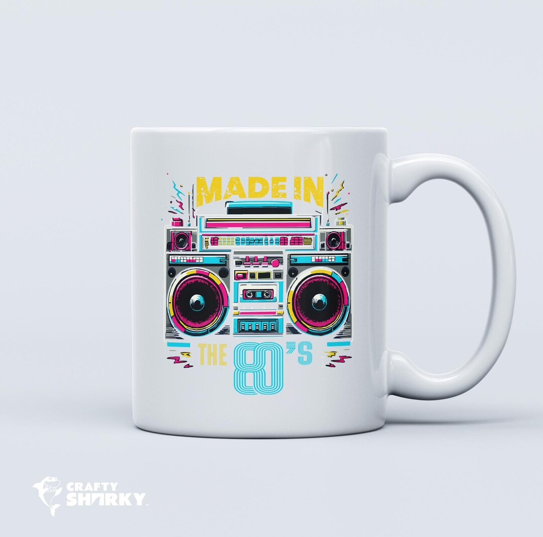 Made in 80s Mug, Born in the 80s, Vintage 80s Retro Mug, Perfect for ...