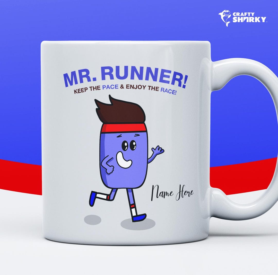 Mr. Runner Mug, Runner's Mug, Great Half Marathon Gift for Men ...
