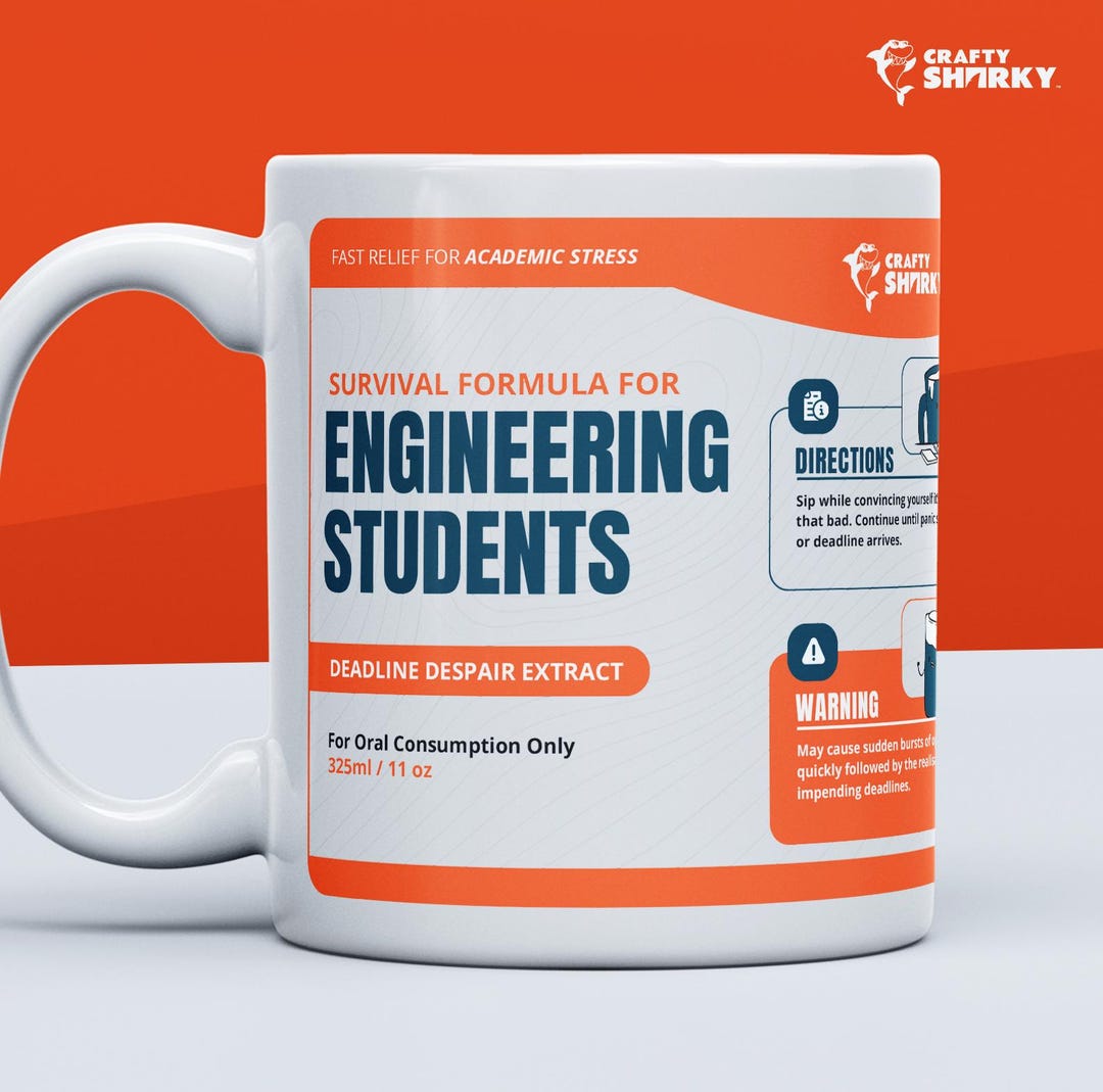 Engineering Students Mug, Funny Engineering Coffee Mug, Graduation Gift ...