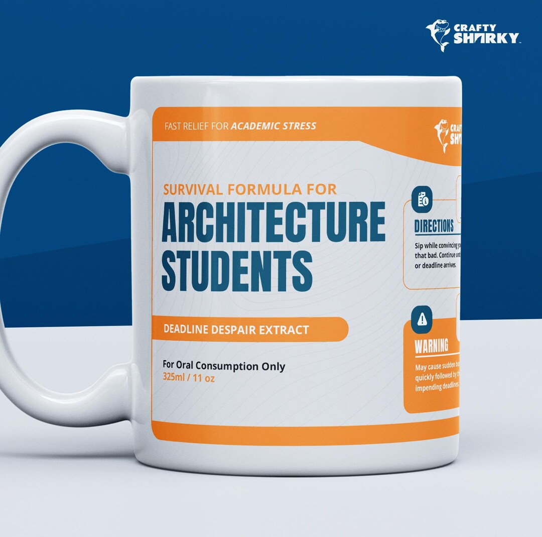Architecture Students Mug, Funny Architectural Student Mug, Perfect ...