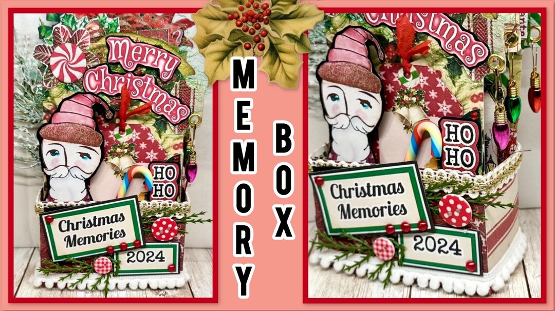 Christmas Memory Box/ Stuffed Tags/ Digital Kit/ Paper Crafts - Etsy