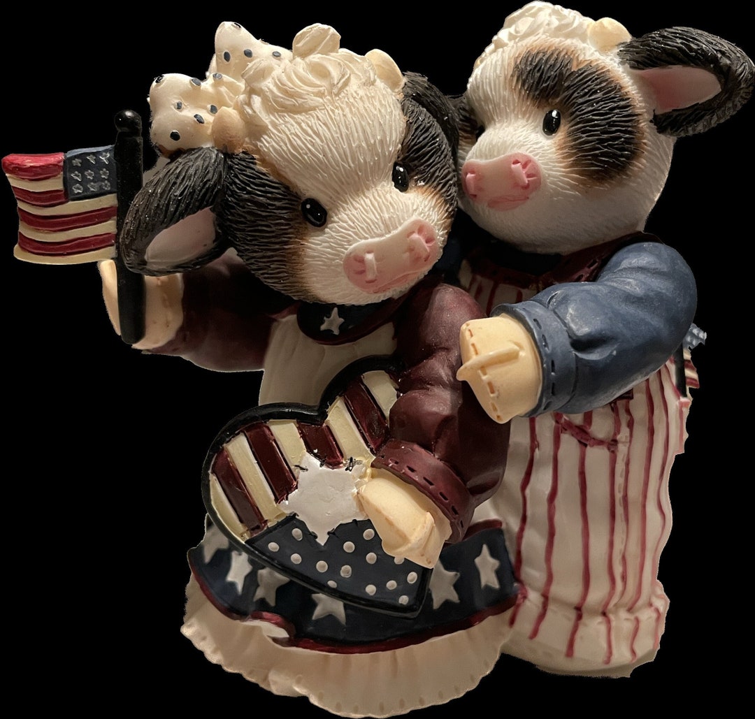 Mary's Moo Moos Red White & Moo Enesco - Etsy