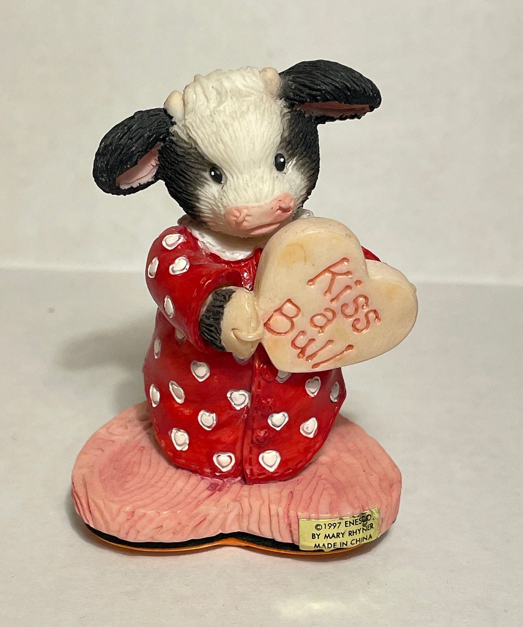 Mary's Moo Moos - Kiss-a-bull Valentine Rubber Stamp - Etsy