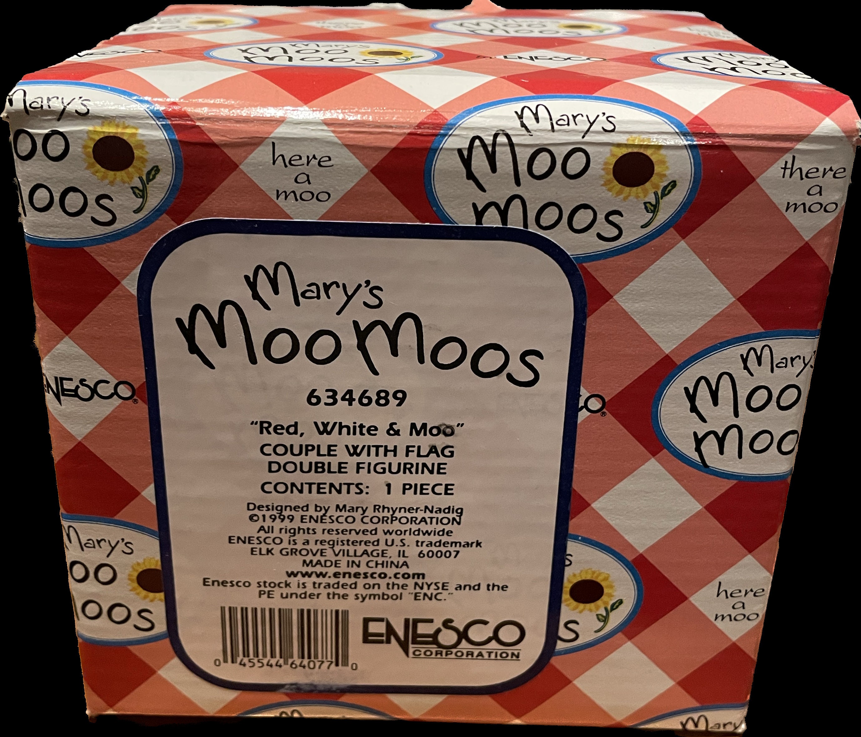 Mary's Moo Moos Red White & Moo Enesco - Etsy
