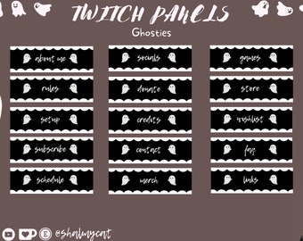 35 Ghost Twitch Panels, Halloween Panels, Ghosts, Spooky, Halloween ...