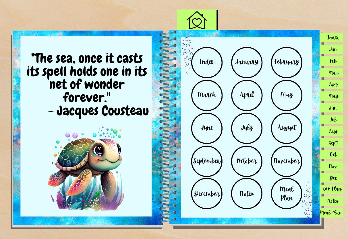 Under the Sea Digital Planner - Etsy