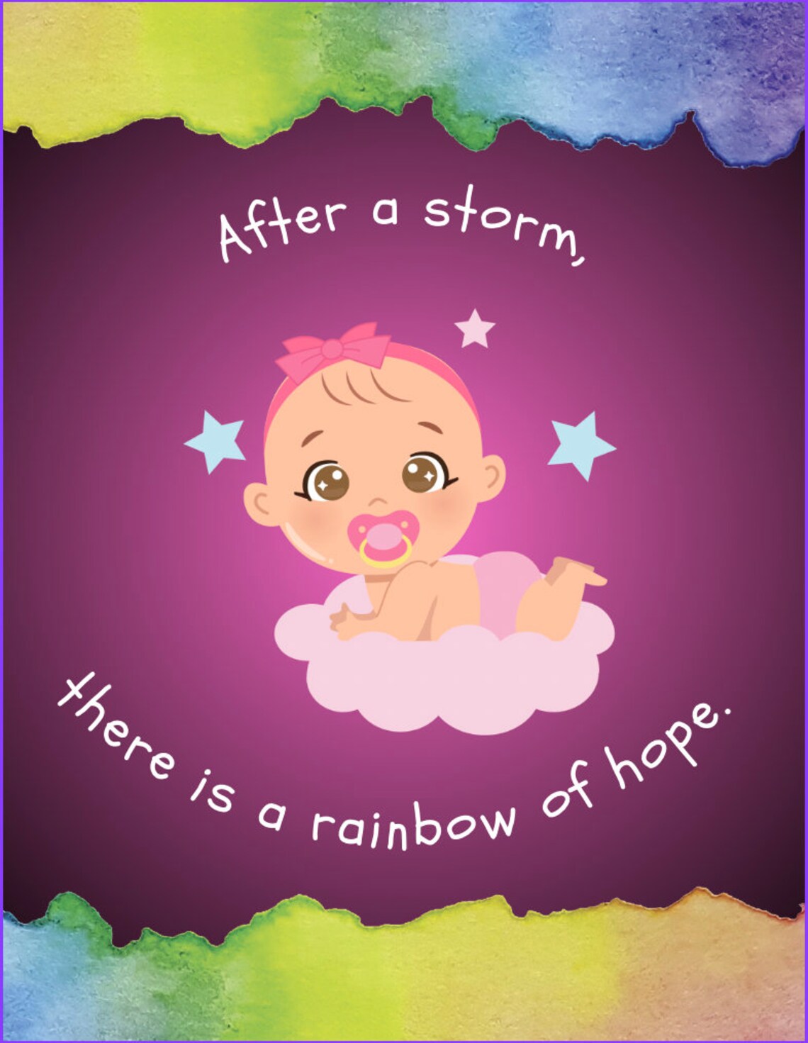 Rainbow Baby Nursery Prints - Etsy