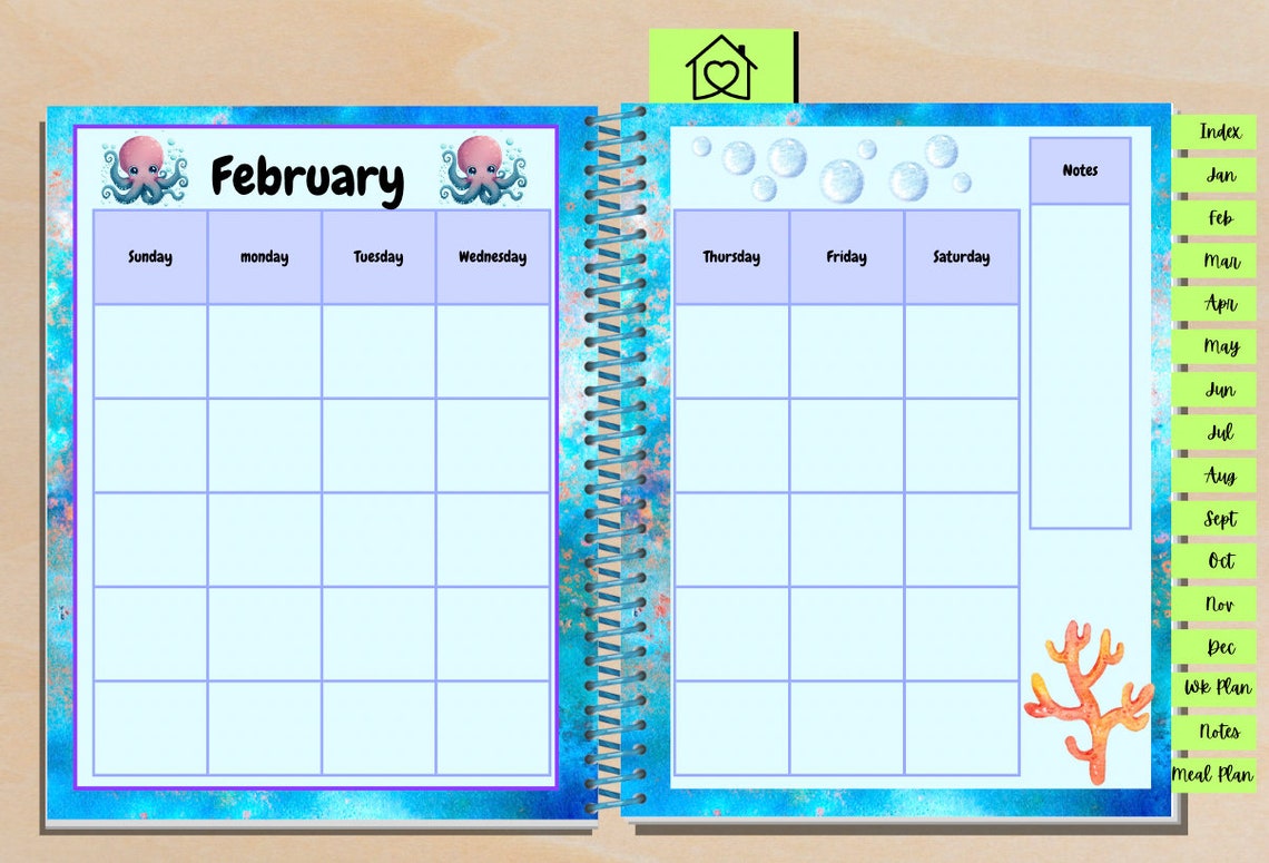 Under the Sea Digital Planner - Etsy