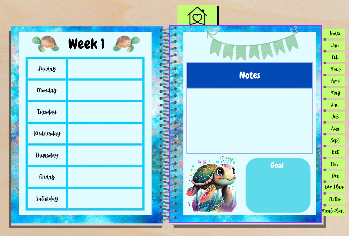 Under the Sea Digital Planner - Etsy