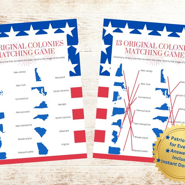 13 Original States - Etsy