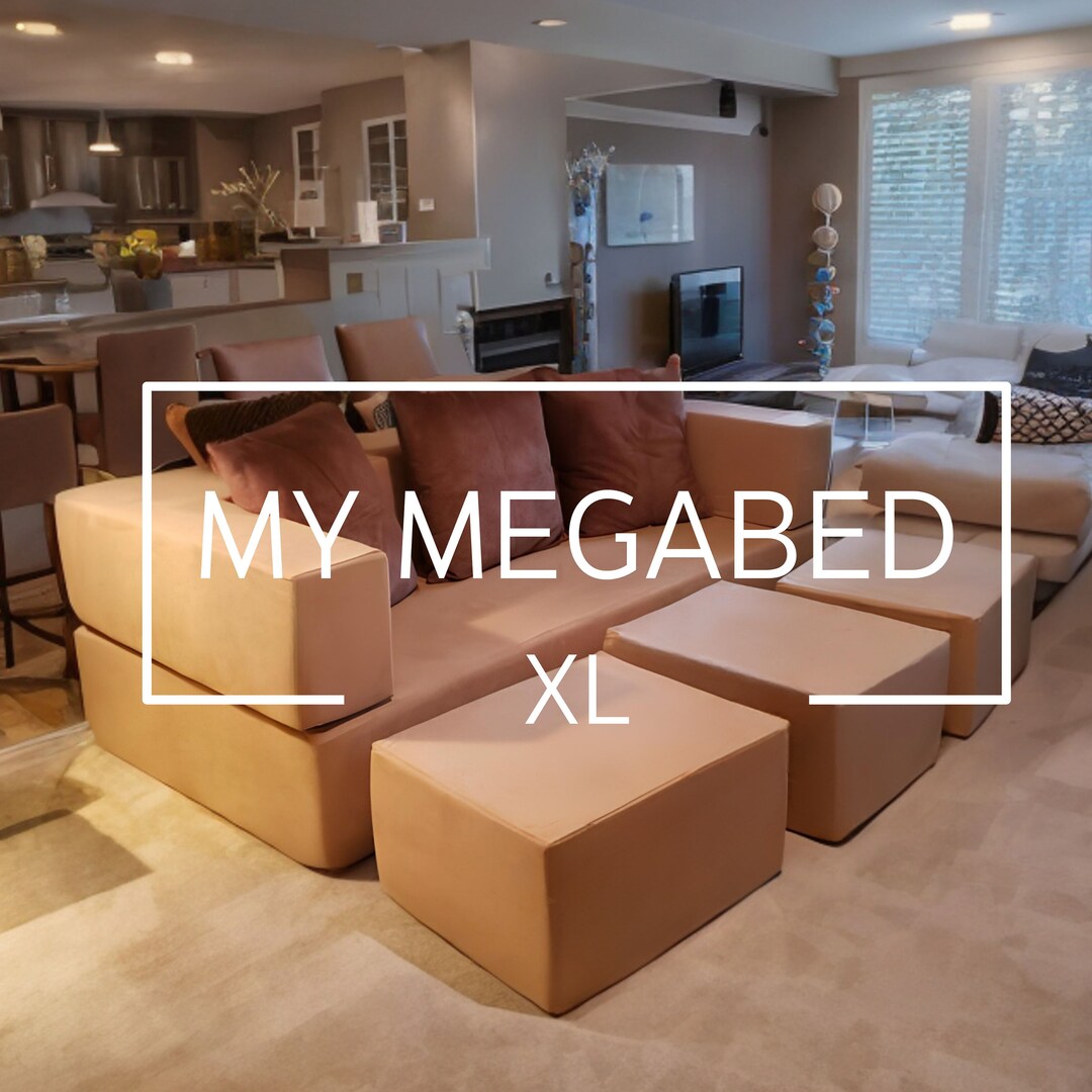 My Megabed XL Modular Sleeper Sofa Versatile Livingroom Sofa Bed ...
