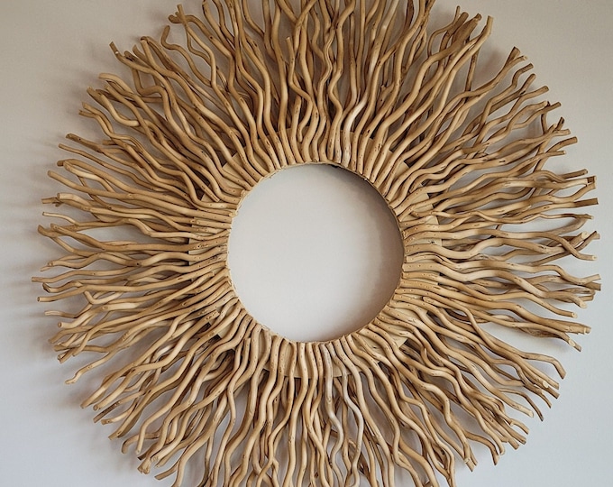Authentic Mulberry Wall Decor-round Sunburst Decoration-handcrafted ...