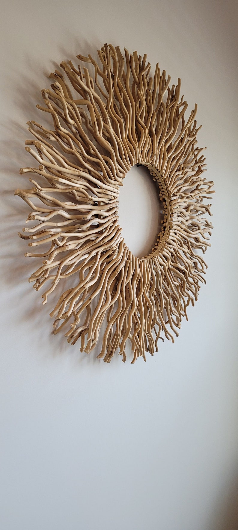 Authentic Mulberry Wall Decor-Round Sunburst Decoration-Handcrafted ...