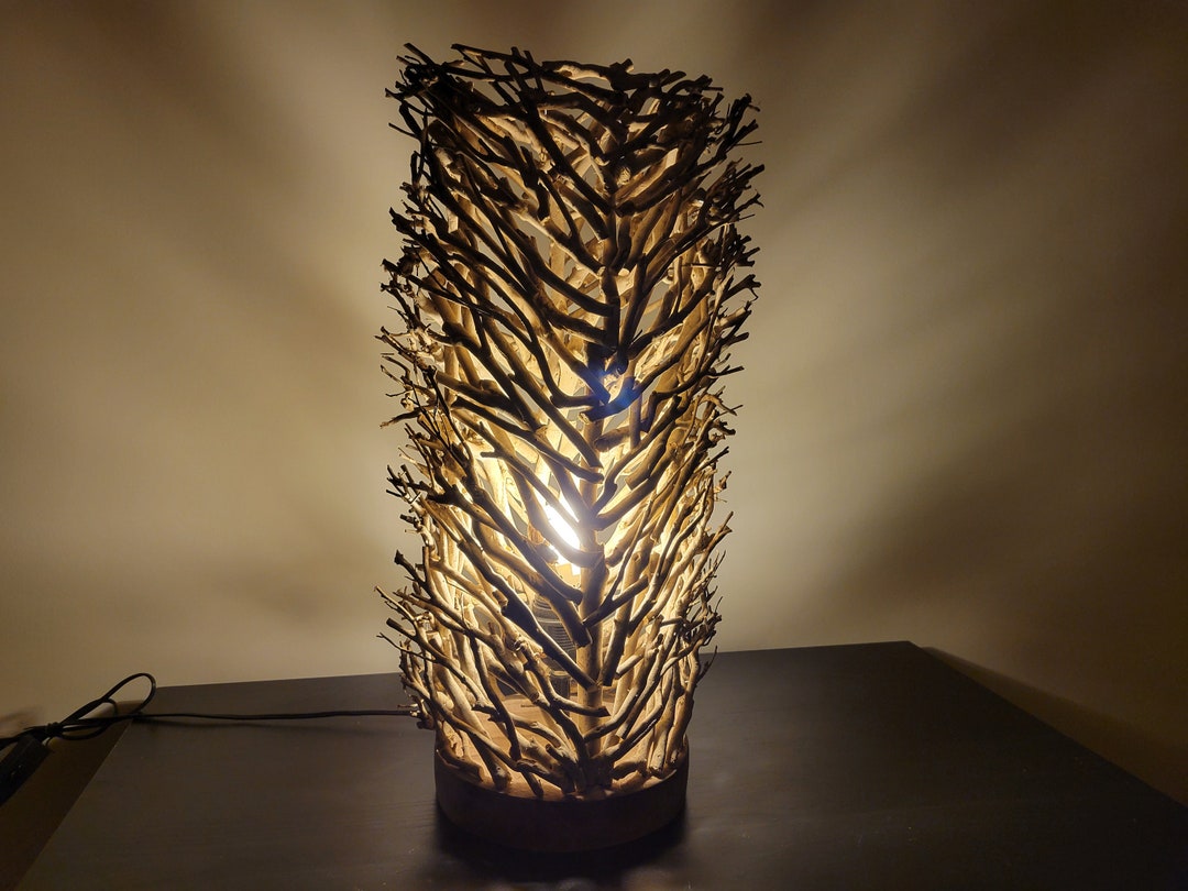 Artistic Lamps 100% Handmade With Natural Tea Tree Branches - Etsy